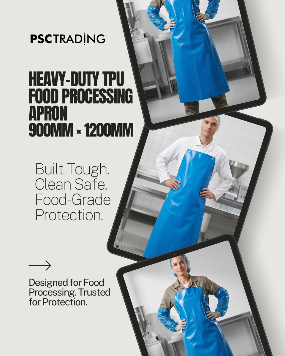 Food-Grade TPU Apron 900×1200mm | Heavy-Duty Food Processing PPE – PSC ...