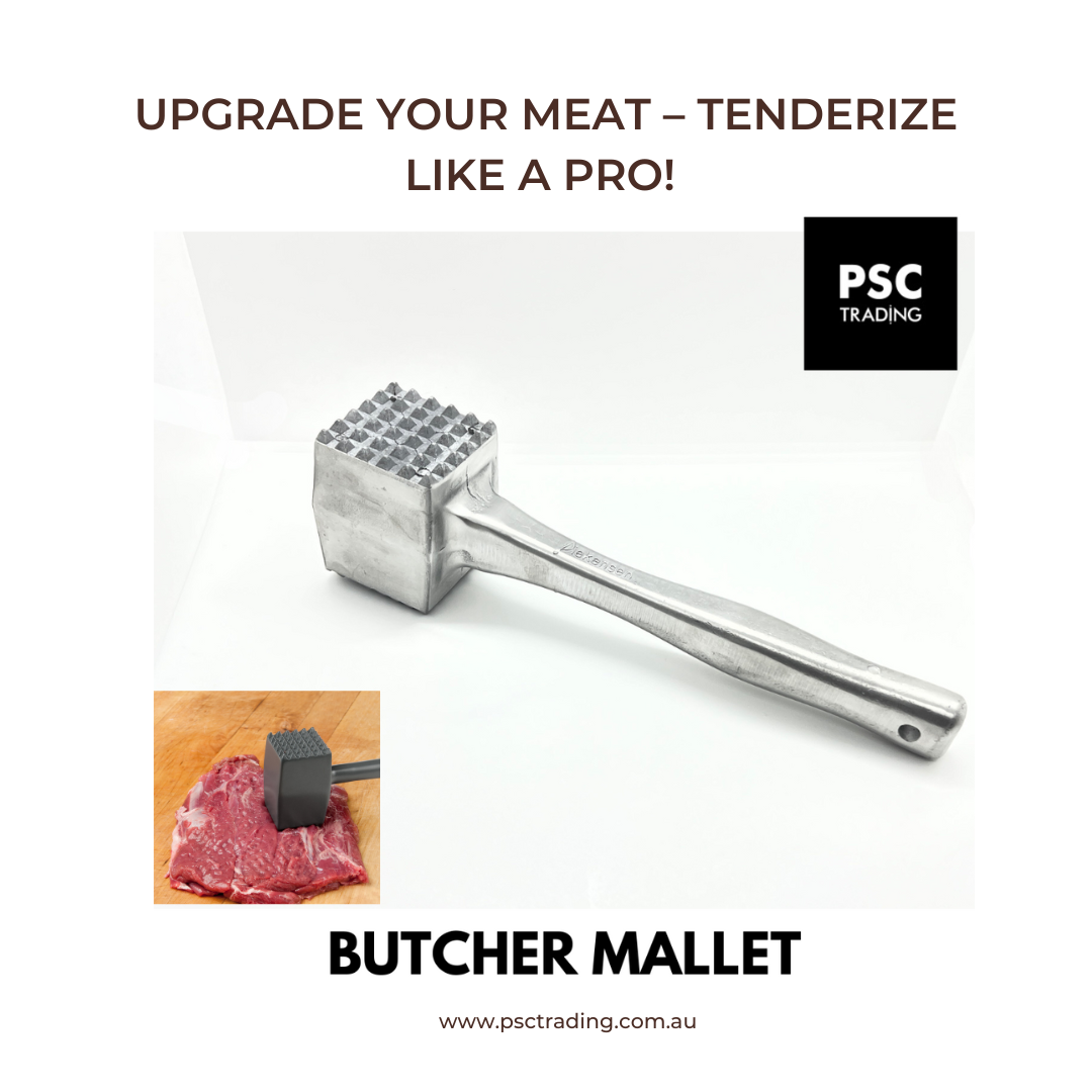 Heavy-Duty Butchers Meat Mallet | 1Kg Cast Aluminium Tenderizer – PSC ...