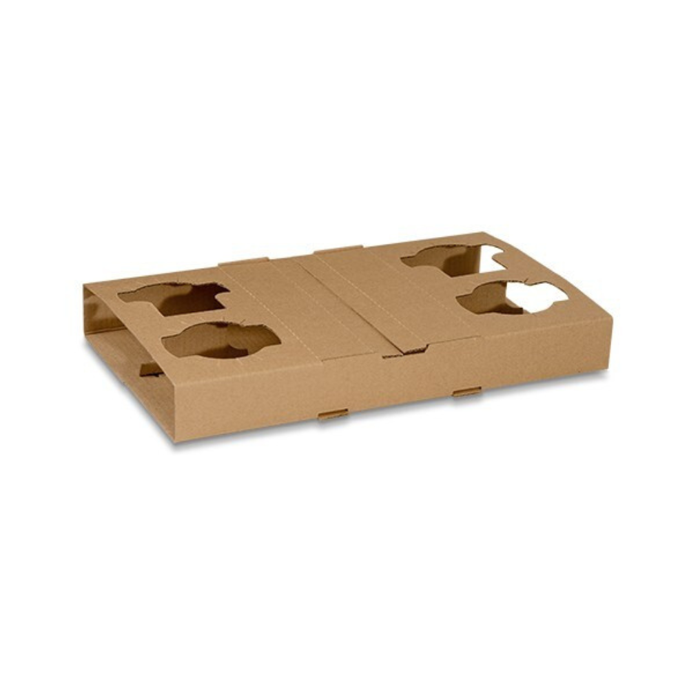Coffee Cup Carry Trays (2 & 4 Cup) | 100pcs | Sturdy & Eco-Friendly ...