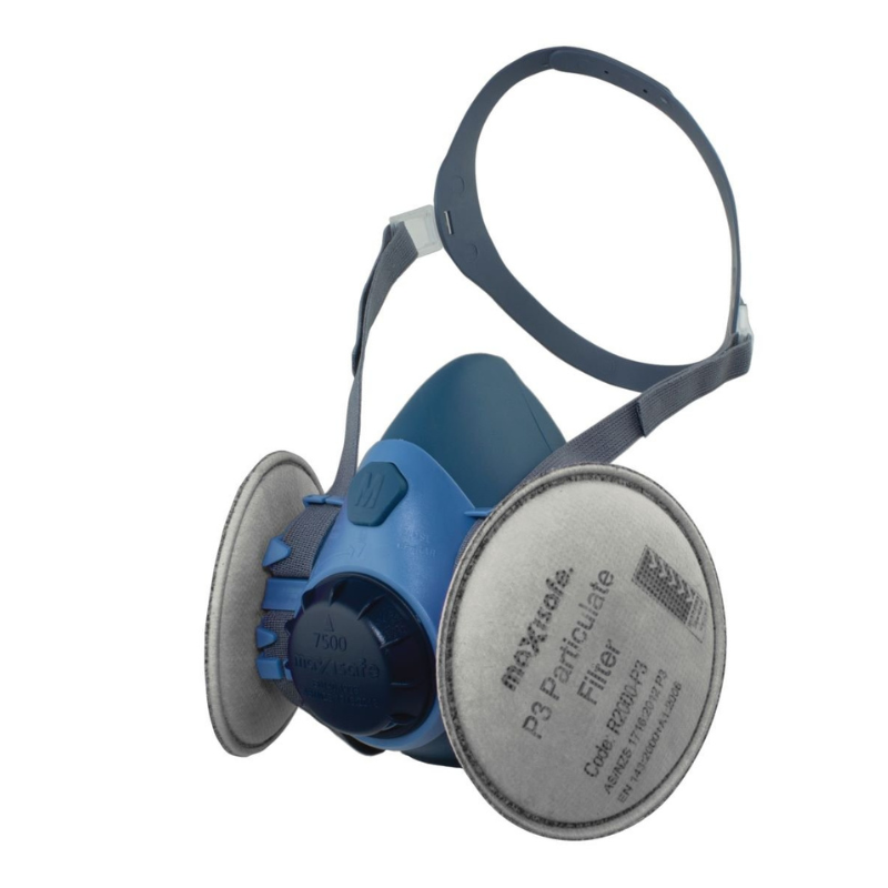 MaxiGuard Half Mask P3 Kit | Silicone Respirator with Carbon Filters ...