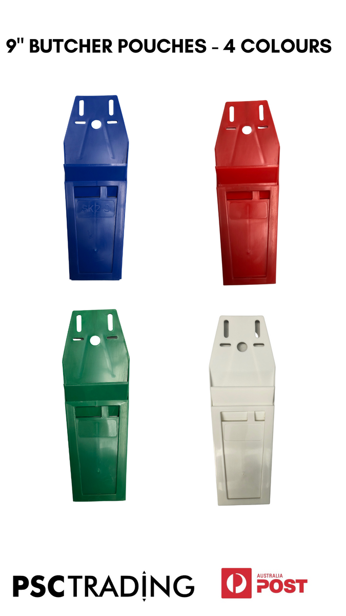 Butcher Knife Pouch 9″ Double | Food-Grade Scabbard for Meat Workers ...