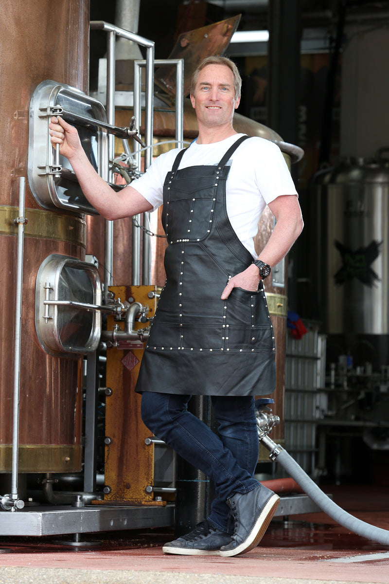 Premium Genuine Leather Bib Apron for Fruiterer, Barber, Barrister ...