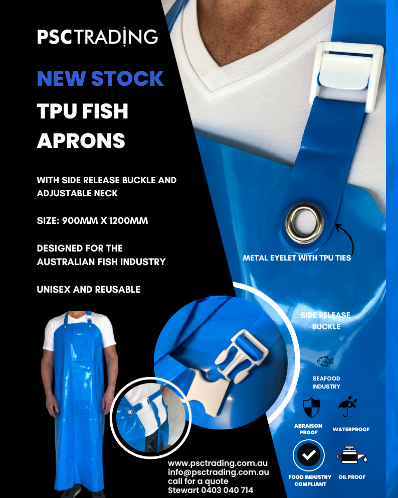 TPU Food Processing Apron |Heavy-Duty 900×1200 with TPU Ties & Buckles ...