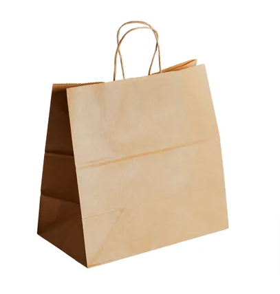 Eco-Friendly Twisted Handle Kraft Paper Bags |UBER Series for Delivery ...