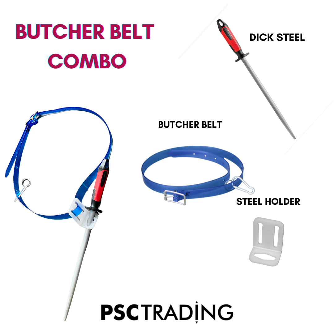 Butcher Belt Combo | Dick Steel & Holder for Professional Butchers ...